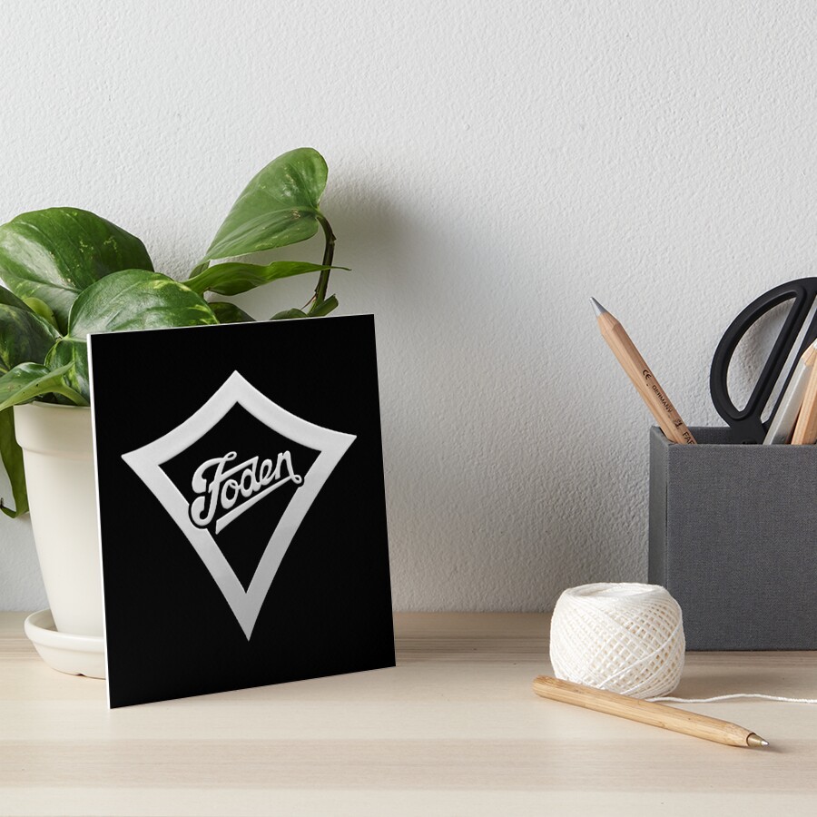 "Vintage Foden truck logo" Art Board Print by soitwouldseem | Redbubble