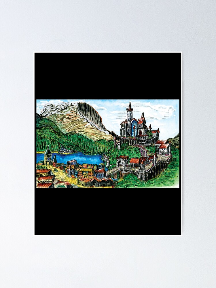 "Toussaint / Beauclair - The Witcher Watercolor" Poster for Sale by ...