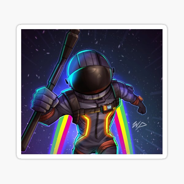 "spaceman" Sticker by nabeelkhan07 | Redbubble