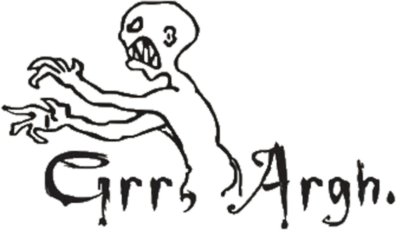 "Grrr Argh" Stickers by ButterfliesT | Redbubble