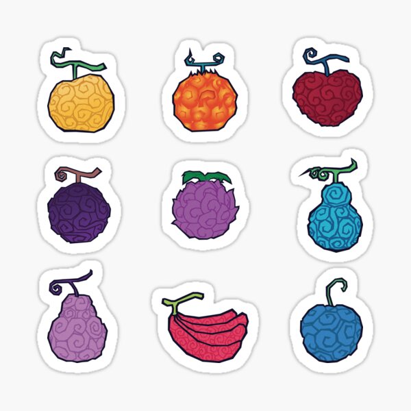Devil Fruit Stickers | Redbubble
