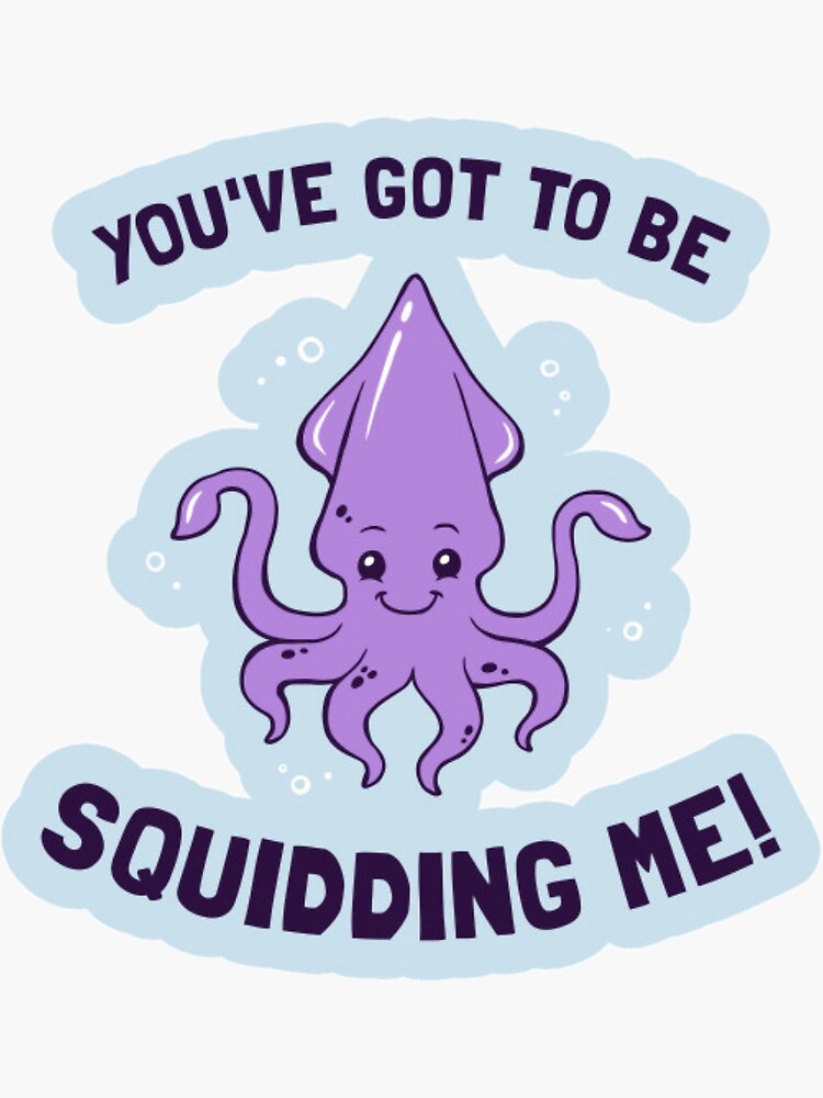 "Squiddy " Sticker for Sale by jensgill | Redbubble