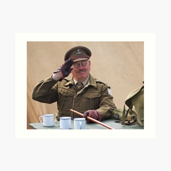 ""You Stupid Boy" (Captain Mannering - Dads Army)" Art Print for Sale ...