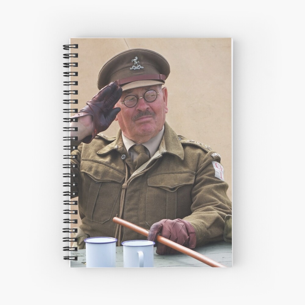 ""You Stupid Boy" (Captain Mannering - Dads Army)" Spiral Notebook for ...