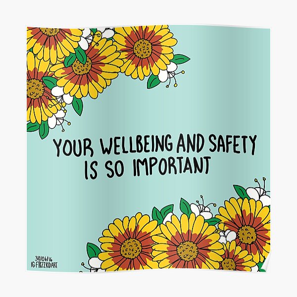 Wellbeing Posters | Redbubble
