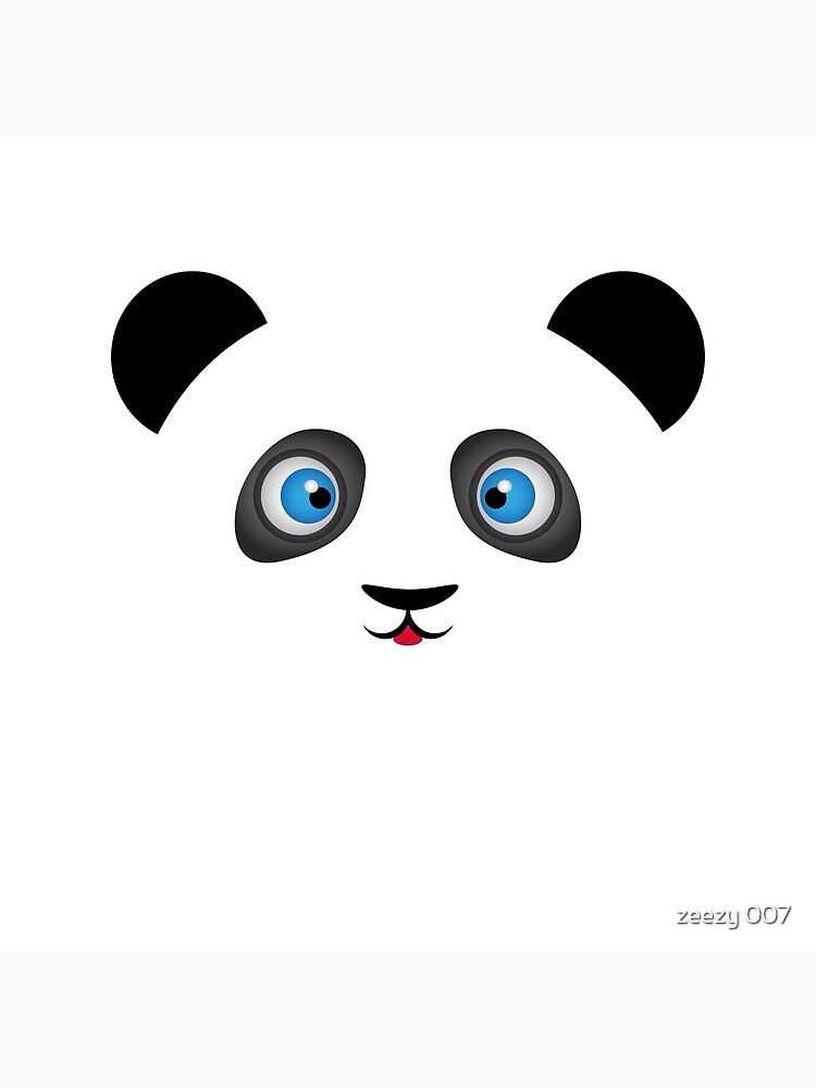 "Cute Colorful Panda Face" Art Print by Sanyam1906 | Redbubble