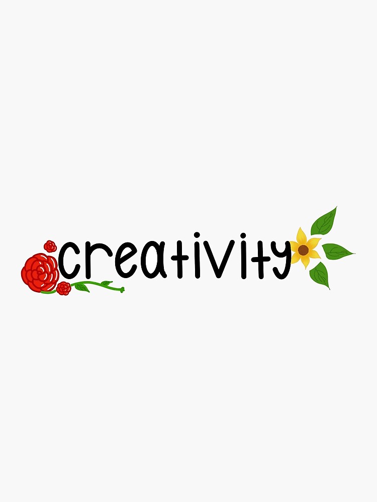 "Creativity" Sticker by aizahali | Redbubble