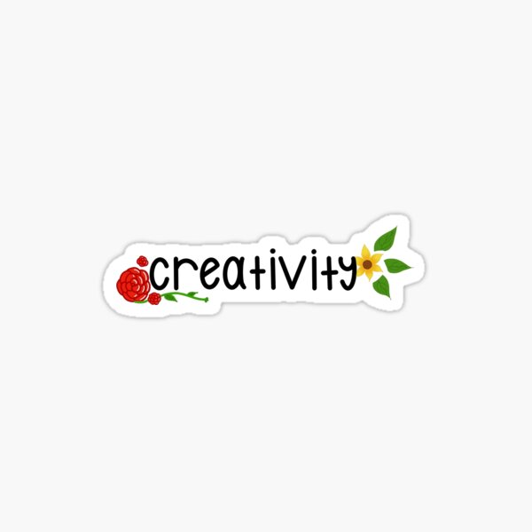 "Creativity" Sticker by aizahali | Redbubble