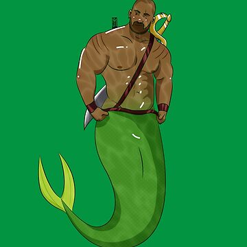 " MERMAN GREEN - GAY BEAR" Art Print by gbshop | Redbubble