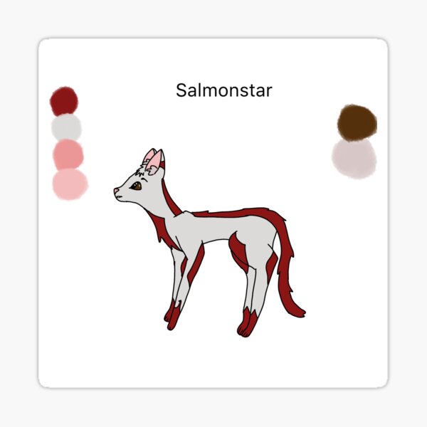 "Salmonstar of the Pisces Clan Inspired by Warrior Cats Art" Sticker by ...