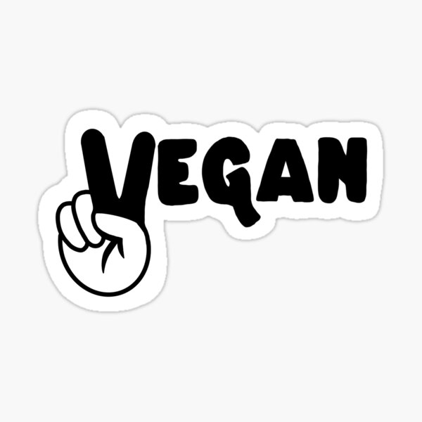 "Vegan" Sticker by VibinWithKimmie | Redbubble