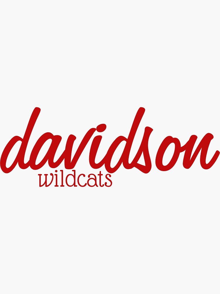 "Davidson College Wildcats" Sticker by mayaf08 | Redbubble