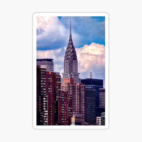 "Chrysler Building, New York City" Sticker for Sale by plugsnpixels ...