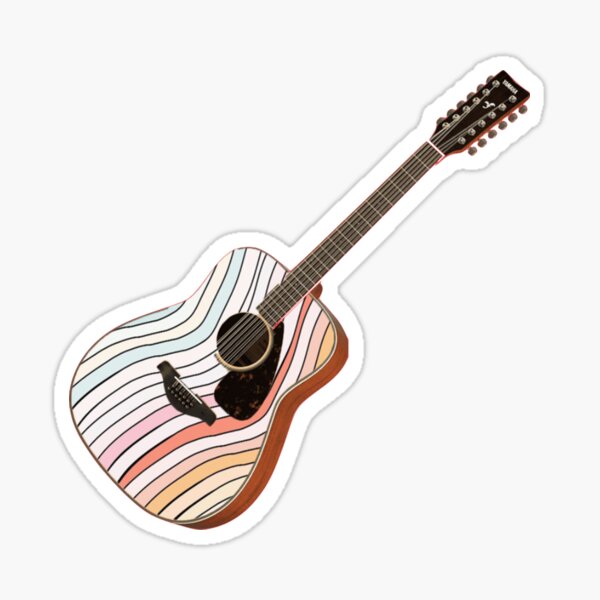 "VSCO Pattern Guitar" Sticker by clomaddesign | Redbubble