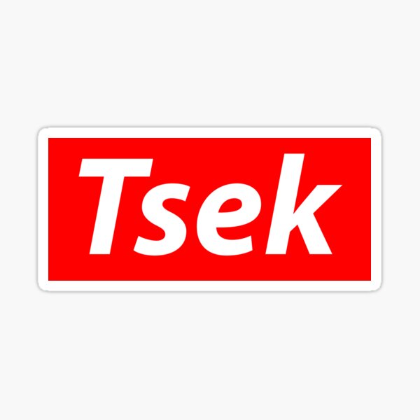 "Tsek" Sticker for Sale by TeutonDesigns | Redbubble