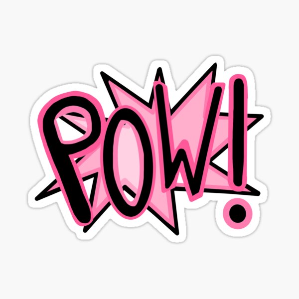 "Pow!" Sticker by reagan164 | Redbubble