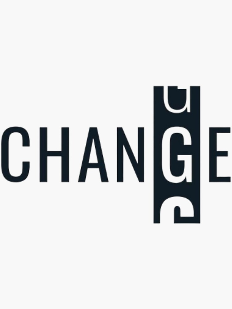 "Change T-shirt" Sticker for Sale by Med-Elamine47 | Redbubble