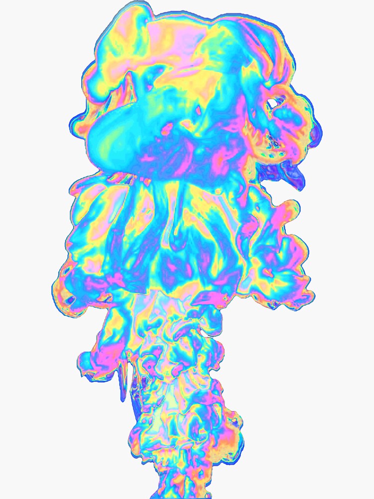"Colorful Ink Explosion" Sticker for Sale by dinaaaaaah | Redbubble