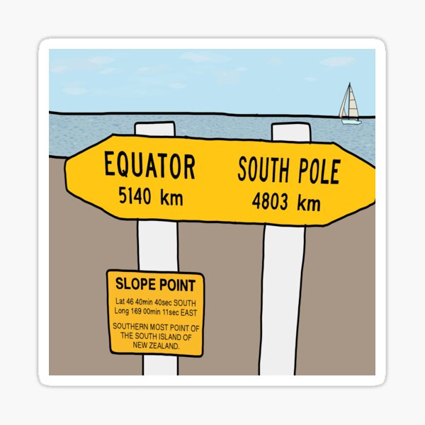 "Equator sign" Sticker for Sale by biffybobcat | Redbubble
