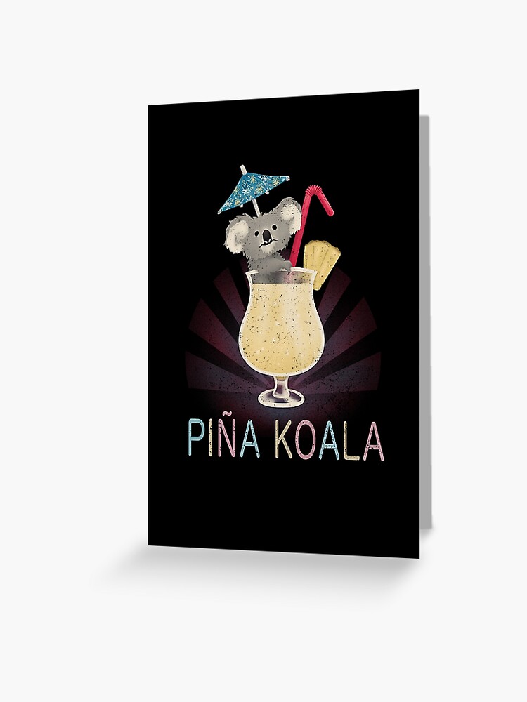 Tarjetas de felicitación for Sale con la obra «Piña Koala (para fondos ...