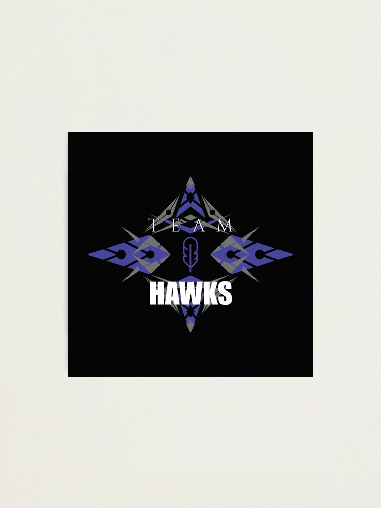 Impression photo « Team Hawks Shadowhawk emblème bleu foncé v2 », par ...