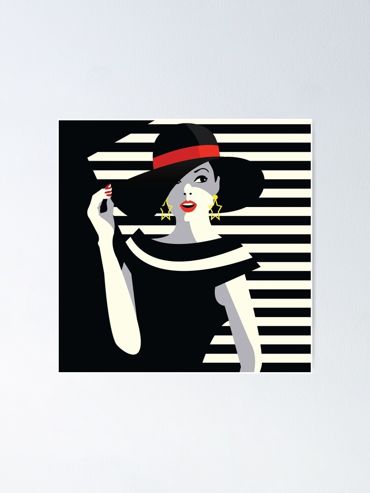 "Eighties Fashionista - Nagel Inspired Retro Socialite" Poster for Sale ...