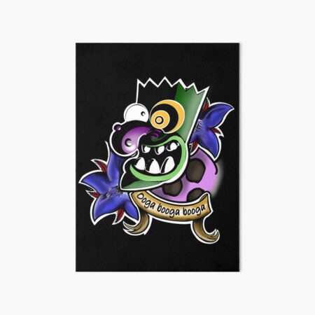 "Courage the Cowardly Dog Ooga Booga mask" Art Board Print by Nemesis ...
