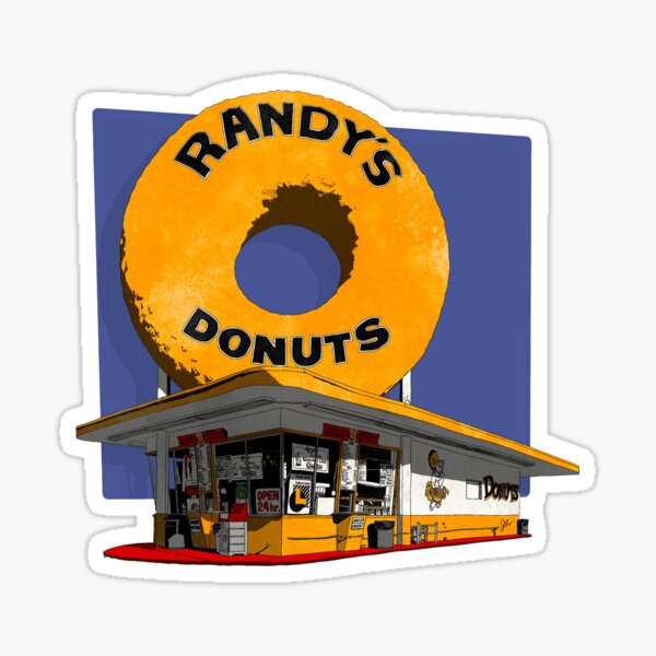 "Randy's Donuts Los Angeles Inglewood California" Sticker by ...