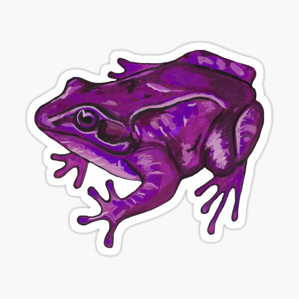 "Violet tropical frog" Sticker for Sale by susserain | Redbubble