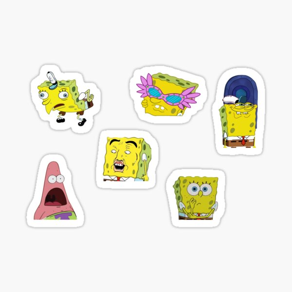 "Spongebob Meme" Sticker for Sale by live-a-little | Redbubble