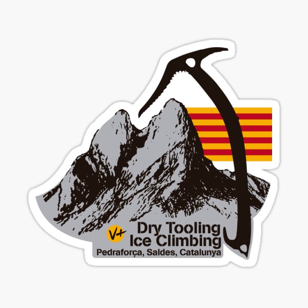 "Dry Tooling & Ice Climbing" Sticker by jmozota | Redbubble