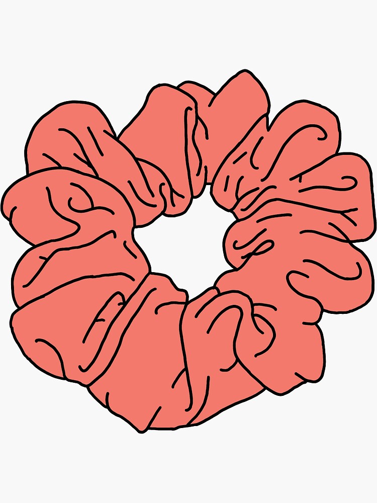 "Trendy VSCO Scrunchie" Sticker for Sale by mackenziebriann | Redbubble