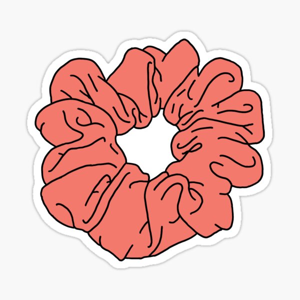 "Trendy VSCO Scrunchie" Sticker for Sale by mackenziebriann | Redbubble
