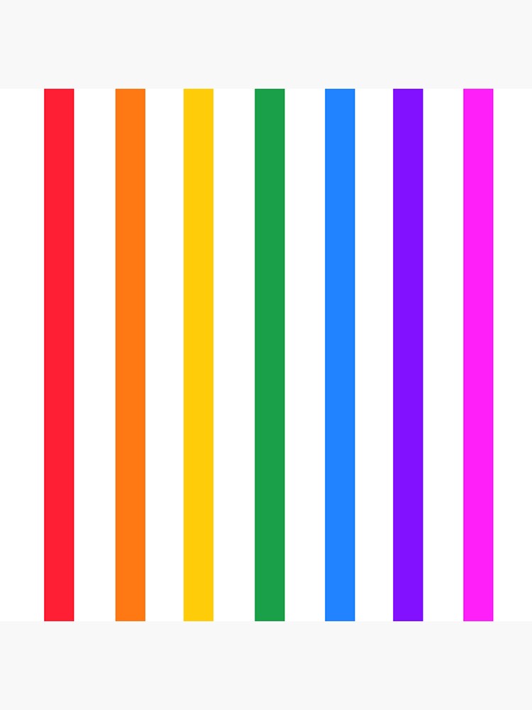 "Bright rainbow stripes" Sticker for Sale by bettyretro | Redbubble