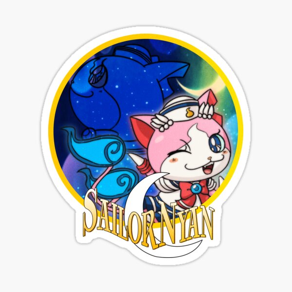 "Pretty Yokai Sailornyan" Sticker for Sale by TerraTerraCotta | Redbubble