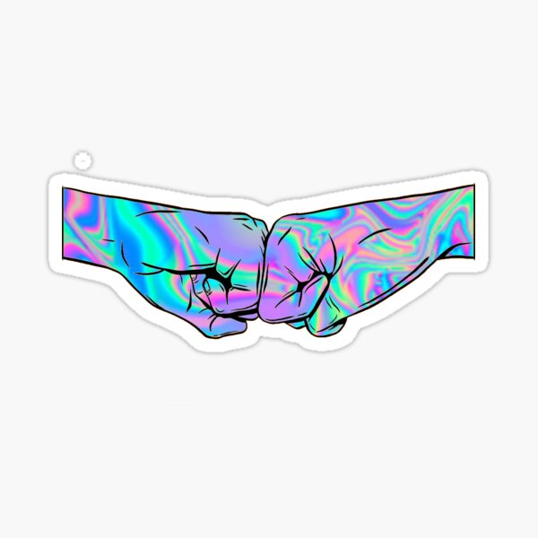"Fist Bump" Sticker for Sale by ChloeRyann | Redbubble