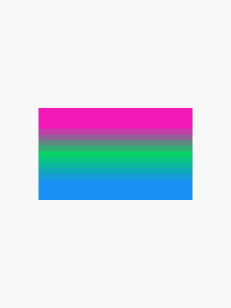"Refracted Polysexual/Polyromantic Pride Flag" Sticker by leetrent98 ...