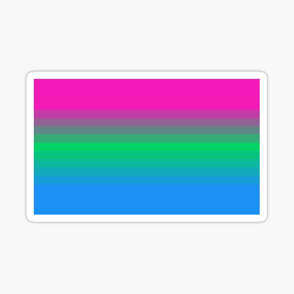 "Refracted Polysexual/Polyromantic Pride Flag" Sticker by leetrent98 ...