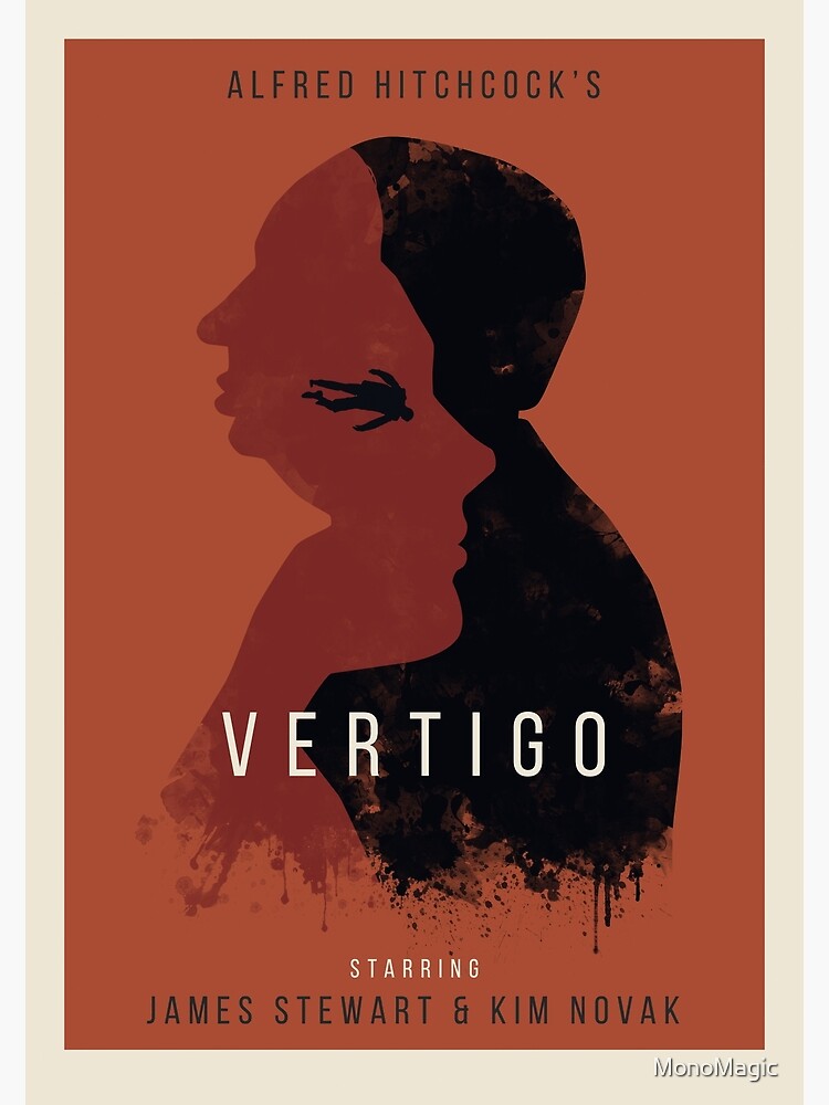 Alfred Hitchcock Vertigo Art Print By Monomagic Redbubble