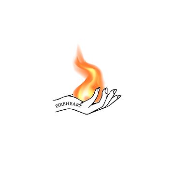 "Fireheart" Sticker for Sale by Julia Rosenberg | Redbubble