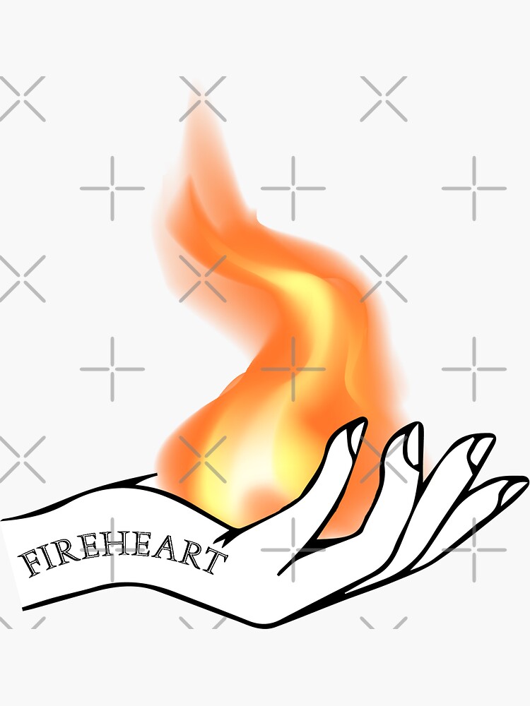 "Fireheart" Sticker for Sale by Julia Rosenberg | Redbubble