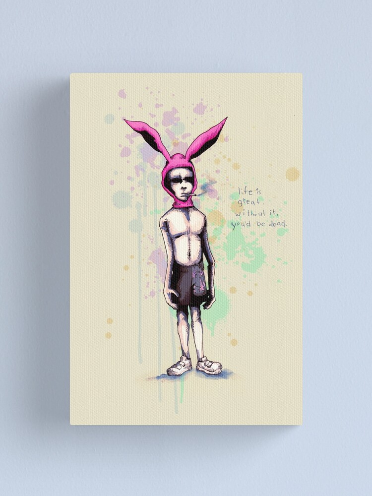 "Gummo Rabbit" Canvas Print by LVBART | Redbubble