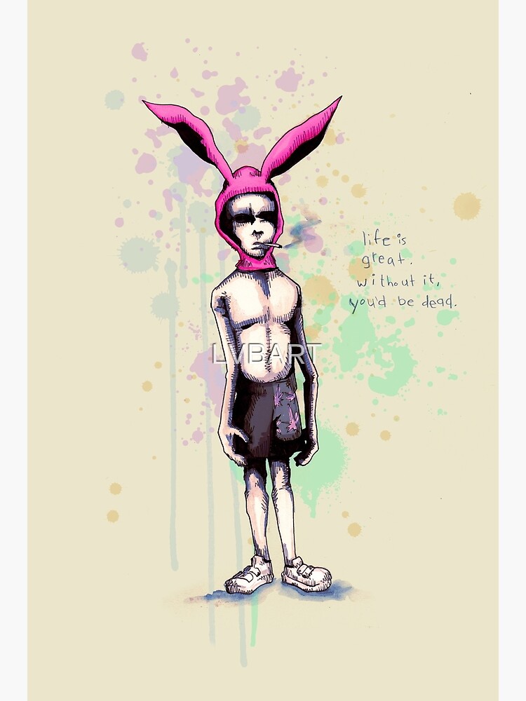 "Gummo Rabbit" Canvas Print by LVBART | Redbubble
