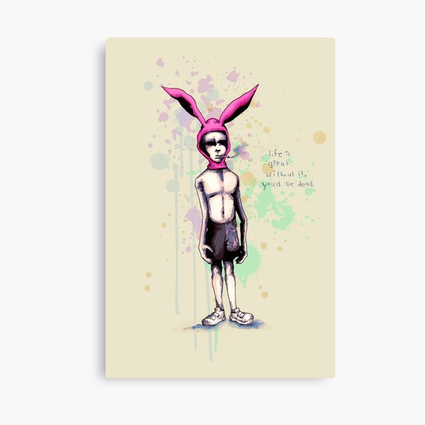 "Gummo Rabbit" Canvas Print by LVBART | Redbubble
