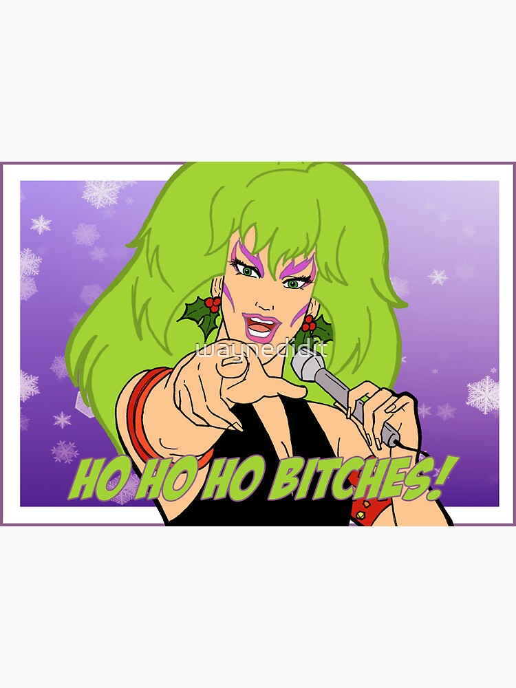 "Ho Ho Ho Bitches!" Sticker for Sale by waynedidit | Redbubble