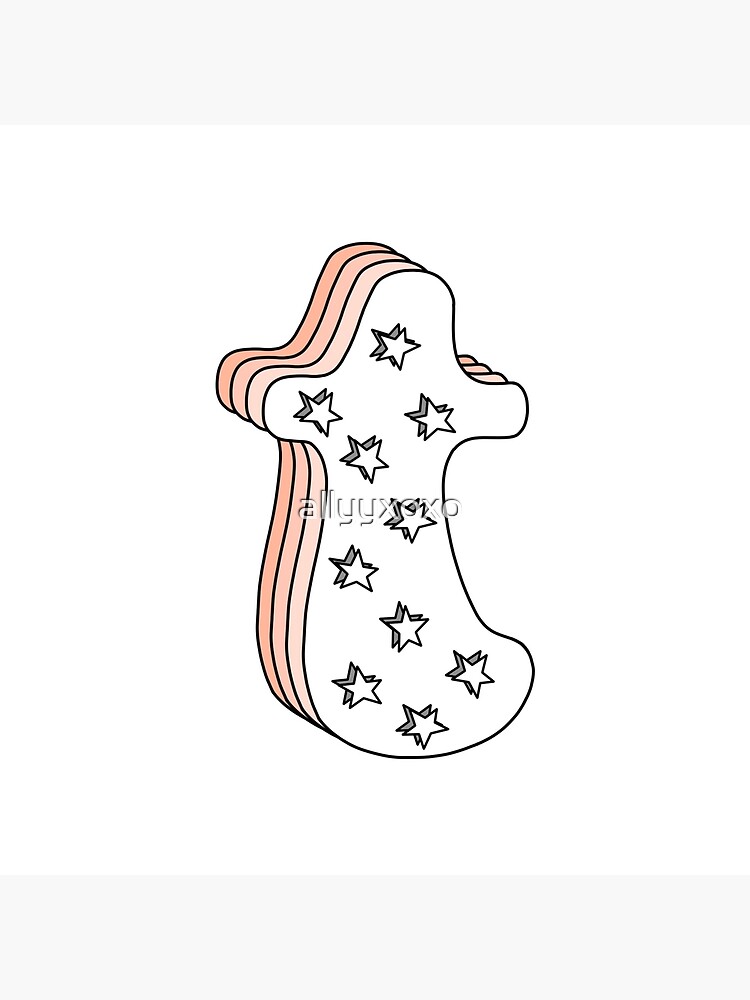 "Starry Retro Letter T Lowercase" Art Board Print for Sale by allyyxoxo ...