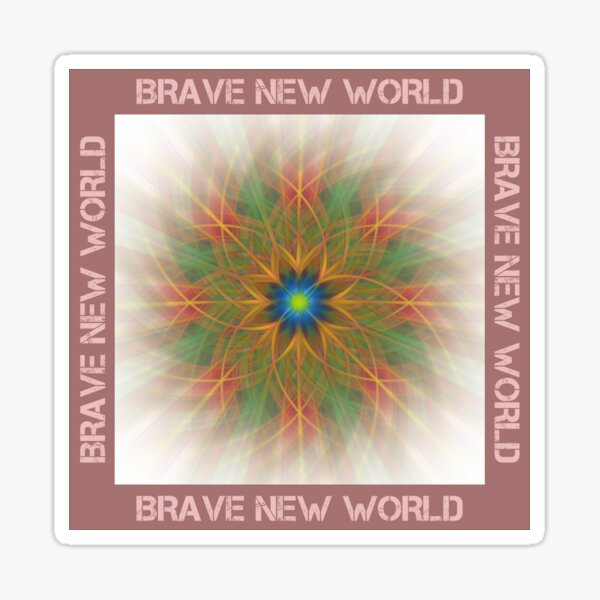 "Brave New World Magic Mandala Twirl" Sticker by CitizenAwear | Redbubble
