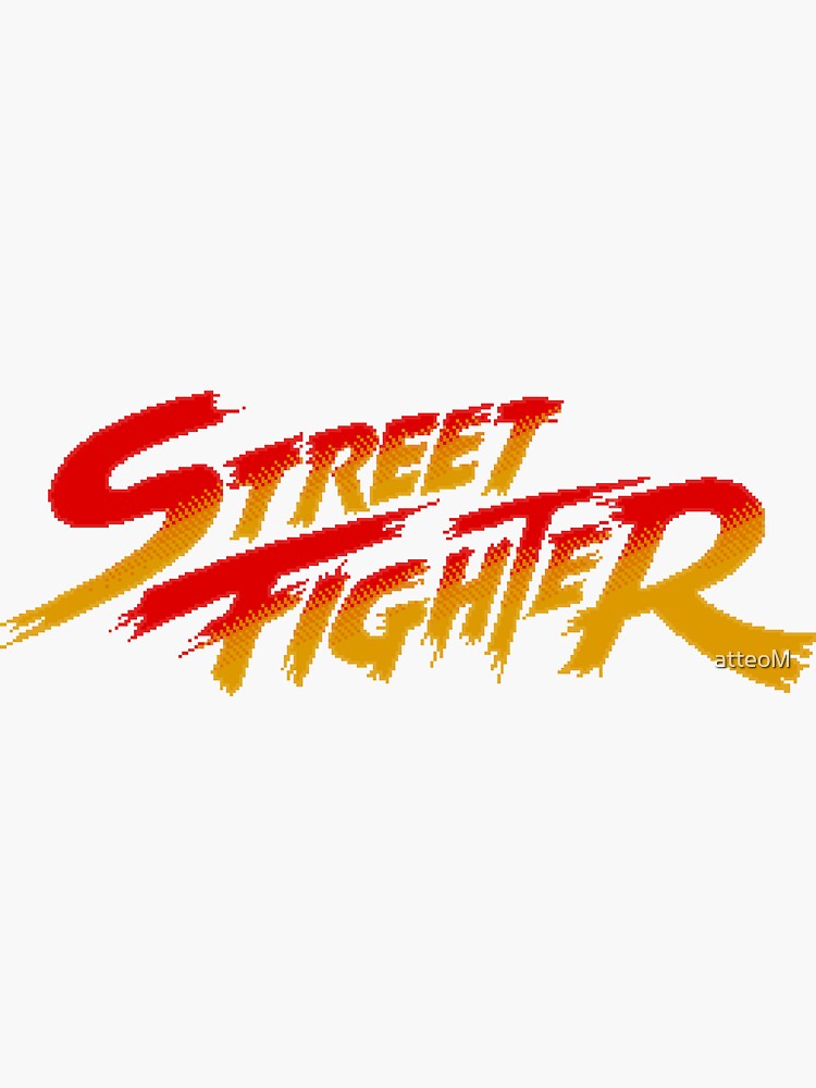 "Street fighter" Sticker for Sale by atteoM | Redbubble