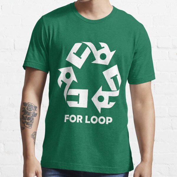"For Loop in Recycle Programming" T-shirt for Sale by Codertopia ...