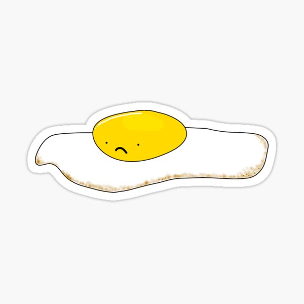 "Sad Eggy" Sticker for Sale by Viking162 | Redbubble
